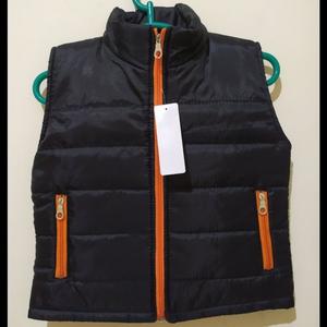 Jual Jaket Rompi Anak Kerah Stylish Hitam Oren - Jakarta Selatan - mika ...