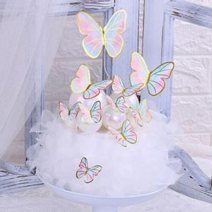 Jual 10pcs Topper Kupu Kupu, Hiasan kue Kupu2, Topper Butterfly - Light ...