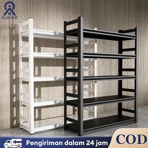 Jual 【100% BESI，Menahan berat 1000KG】Rak besi siku Rak Besi Susun Rak ...
