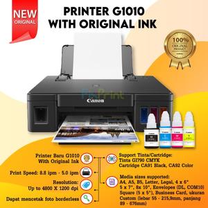 Jual promo printer inkjet canon g1010 g 1010 pixma ink tank infus ...