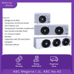 Jual Gea Chiller Cold Room CDU + Evaporator / Mesin Pendingin Ruangan ...