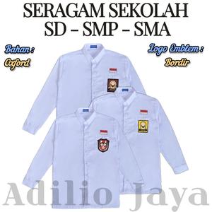 Jual MONARCH SERAGAM SEKOLAH SD SMP SMA KEMEJA PUTIH LENGAN PANJANG ...