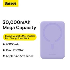 Promo Baseus Magsafe 20W Magnetic Mini Wireless Fast Charge Power Bank ...
