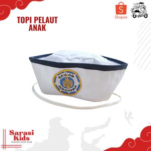 Jual Topi pelaut anak topi sailor anak laki perempuan kostum esi anak ...