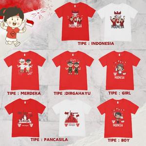Jual READY STOK kaos 17 agustus - custom kaos kemerdekaan Indonesia ...