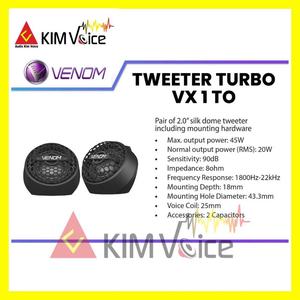 Jual [PRODAK] Tweeter Venom Turbo VX 1 TO High Quality dan pasti ready ...