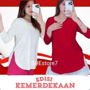 Jual MURAH SHE Kaos EDISI KEMERDEKAAN 17 Agustus merah putih | kaos ...