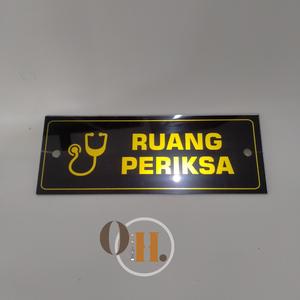 Jual Akrilik Ruang periksa - Penanda Ruang - Petunjuk Ruang - Puskesmas ...