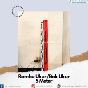 Jual Rambu Ukur / Bak Ukur 5 Meter / Mistar Ukur / Levelling Staff 5M ...