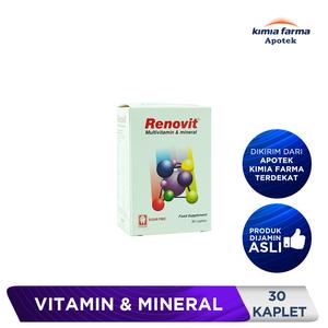Jual RENOVIT KAPLET - 30 TABLET - Kab. Brebes - Kimia Farma Apotek Jawa ...