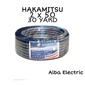 Jual KABEL LISTRIK TRANSPARAN 2x50 30 Yard Hakamitsu Kabel Listrik ...