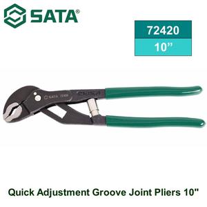 Jual Tang Burung/Quick Adjustment Groove Joint Pliers 10" 72420 Sata ...