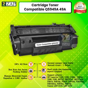 Jual Cartridge Toner Compatible Q7553A 53A Printer Laserjet P2015 M2727 ...