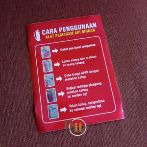 Jual Stiker Cara Penggunaan APAR - Stiker Tanda APAR - Stiker Chromo ...