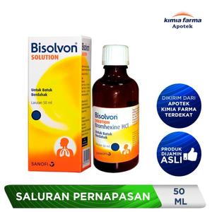 Jual BISOLVON SOLUTION 50 ML / OBAT BATUK BERDAHAK / KIMIA FARMA ...