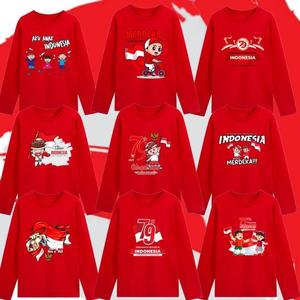 Jual Baju Kaos LENGAN PANJANG Remaja/Dewasa EDISI MERAH KEMERDEKAAN INDONESIA HUT RI KE79/banu ...