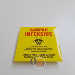 Jual Stiker Sampah Infeksius - Stiker Label Sampah Infeksius - Stiker ...