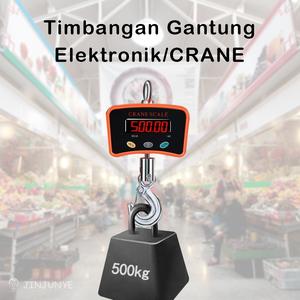Jual Timbangan Gantung Digital DLE 500Kg Crane Scale 500kg Elektronik LED Orange LCD Smart ...