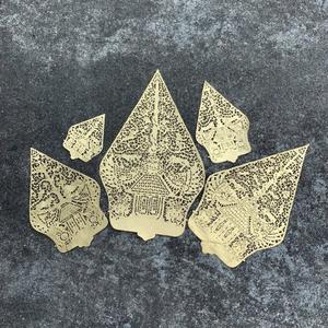 Jual Wayang Kulit Asli Gunungan / Kayon Warna Gold / Emas Untuk Mahar ...
