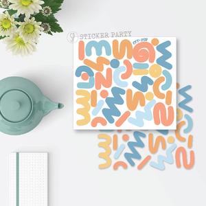 Jual [Sticker Party] Stiker Confetti Line Zig Zag Abstrak Estetik Kpop ...