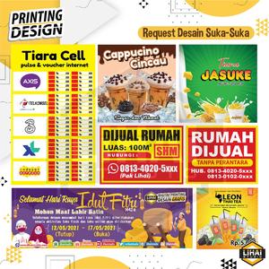 Jual Custom Design Cetak Banner Spanduk Backdrop Background Baliho Flexi 340g - Kota Bandung ...
