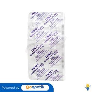 Jual TIRIZ 10 MG STRIP 10 TABLET - Jakarta Utara - Apotek Harlie Farma ...
