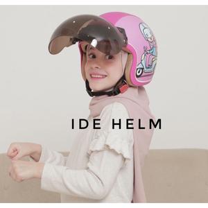 Jual Helm Bogo Anak Usia 6 -12 Hijab hello kitty doraemon spiderman transformer pubg unicorn ...
