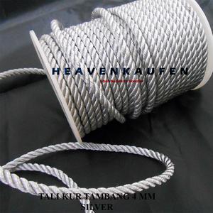 Jual Tali Kur Tambang Diameter 4 Mm Warna Silver Harga Per Meter ...