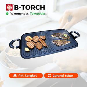 Jual B-TORCH Grill Pan Jumbo Panggangan BBQ Ikan Daging / Grill Pan ...