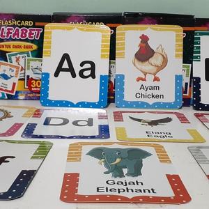 Jual MD88A Flash Card Kartu Pintar Belajar Alfabet huruf Abjad Alphabet ...