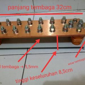 Jual TERMINAL GROUND GROUNDING TEMBAGA BUSHBAR ARRESTER PENANGKAL PETIR ...