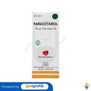 Jual PARACETAMOL NOVAPHARIN 120 MG/5 ML SIRUP 60 ML - Kota Surabaya ...