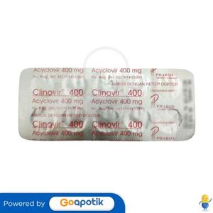 Jual CLINOVIR 400 MG STRIP 10 TABLET - Jakarta Timur - Apotek Era Farma ...