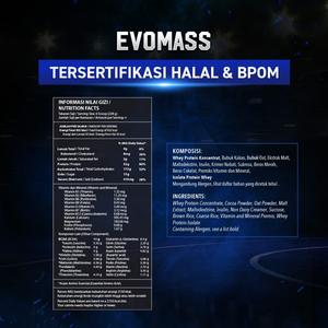 Jual Evomass 912 Gainer Official Evolene Susu Fitness Weight Evo Mass ...