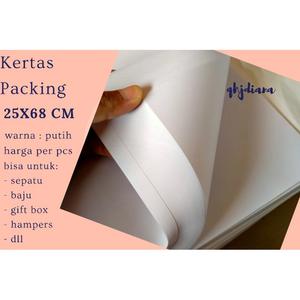 Jual kertas packing putih kertas doorslag panjang kertas gift box ...
