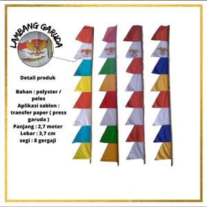Jual BENDERA UMBUL UMBUL WARNA WARNI 8 GERGAJI BENDERA UMBUL UMBUL BENDERA MERAH PUTIH INDONESIA ...