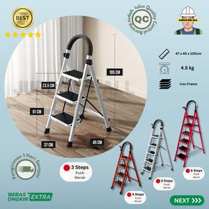 Jual PTR TANGGA LIPAT/TANGGA PORTABLE/TANGGA LIPAT BESI ALUMUNIUM-3 ...