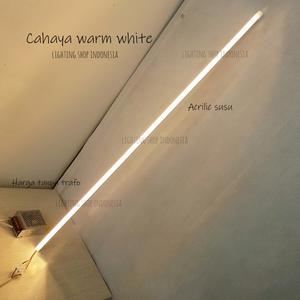 Jual Kap Lampu Batangan Alumunium Bentuk Segi Tiga Rumah Strip Led ...