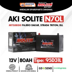 Promo Aki Solite N70L 12V 80Ah untuk Mitsubishi Pajero Dakar, Strada ...