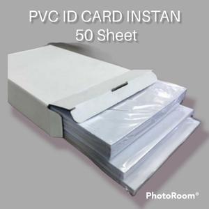 Jual Pvc id card Instant 50 sheet Tebal 0,76mm Inkjet A4 Bahan Pvc Id ...