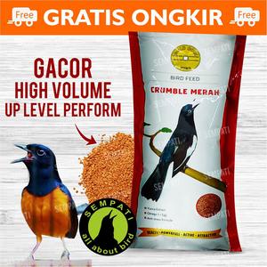 Jual GOLD COIN CRUMBLE 250 GRAM PAKAN VOER PUR BURUNG MURAI KACER JALAK ...