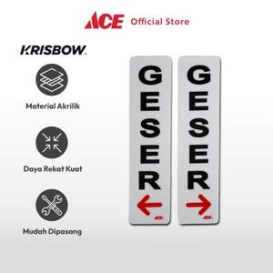 Jual Ace Krisbow Stiker Akrilik Sign Open The Door Sign Board Sticker ...
