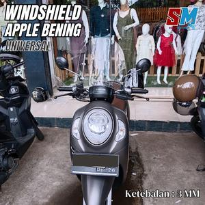 Jual Windshield Universal Windshield Appel Motor Matic Kaca Depan Visor ...