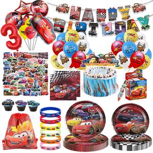 Jual Disney Cars Birthday Party Supplies Decoration Tableware Balloon ...