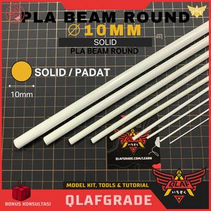 Jual Pla Beam Round Solid 10 mm - plastic pla plate bulat padat pejal ...
