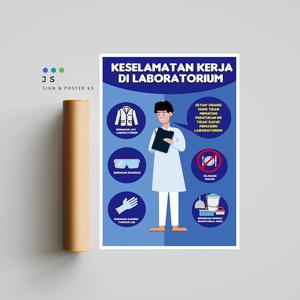Jual LIMITED EDITION POSTER SAFETY K3 - KESELAMATAN KERJA DI LAB - A2 ...