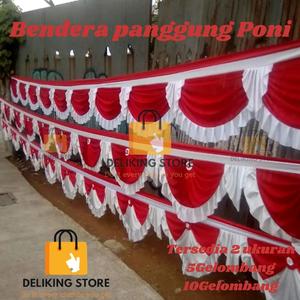 Jual Bendera panjang bendera gelombang background Bendera polos Bendera ...