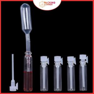 Jual Botol Tester Parfume Sample Vial Kaca 2 ML 2ML Hitam Bening ...