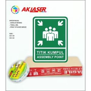 Jual TERBATAS AKRILIK- SIGN RAMBU RAMBU PLANG TITIK KUMPUL - Kota ...