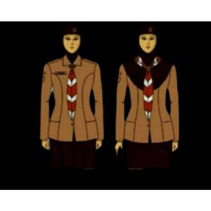 Jual TERUJI BAJU PRAMUKA PEMBINA /PENEGAK PUTRI LENGAN PANJANG BAHAN ...